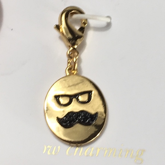 kate spade | Jewelry | Kate Spade How Charming Mustache Glasses Charm ...